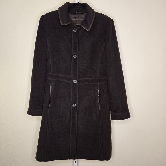 Coach | Jackets & Coats | Coach Womens M Wool Mohair Blend Lined Brown ...